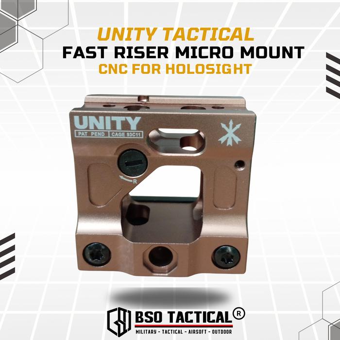 Promo Unity Tactical FAST Riser Micro Mount CNC for Holosight T1 T2 ...