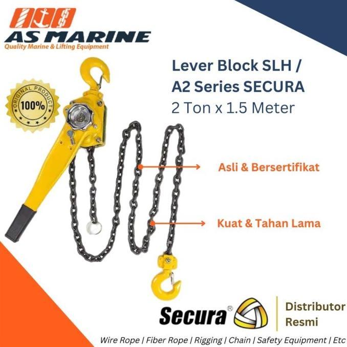 Jual READY Secura Block Lever SLH / A2 Series 2 Ton x 1.5 Meter ...