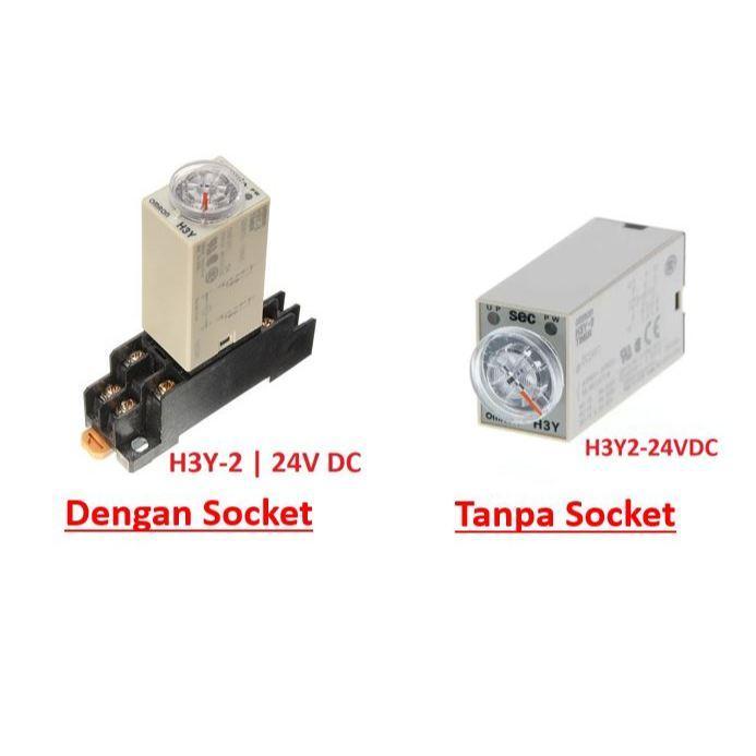 Jual Timer H3Y-2 H3Y-4 H3Y 2 H3Y 4 12V / 24V Dc 60S 1Min Delay Relay ...