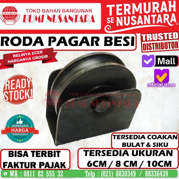 Jual Roda Pagar Besi 8cm 3" Rel Siku Dan Bulat Gerbang Rumah Gudang ...