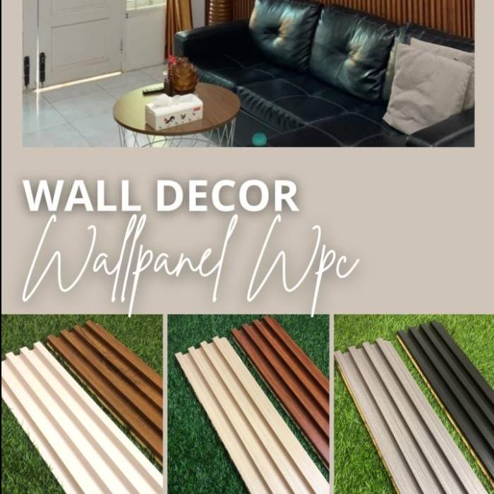 Jual WallPanel WPC Hiasan Dinding Hitam Wall panel - Wood panel - 290cm ...