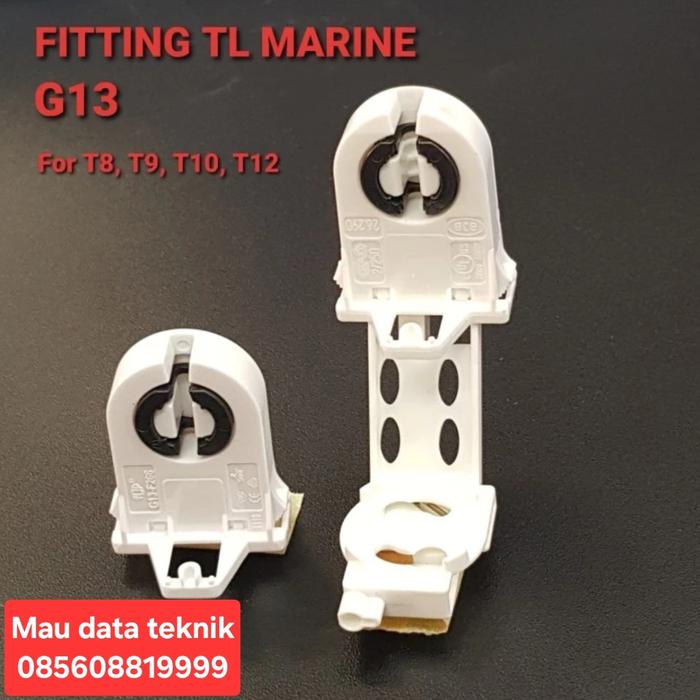 Jual Fitting TL Marine Kap Aclylic G13 For TL T8, T9, T10, T12 ex ...