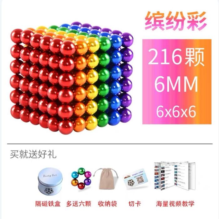Jual Magnetic Ball Bola Magnet BuckyBall Mainan Magnet 3mm 5mm 6mm ...