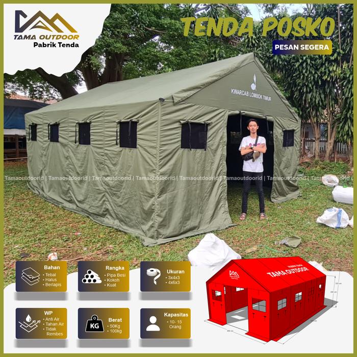 Jual Tenda posko siaga multifungsi kesehatan - kapasitas 20 orang ...