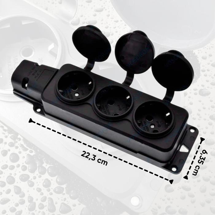 Jual TANXIS Terminal Stop Kontak Arde 1 2 3 4 Soket Outdoor Anti Air ...