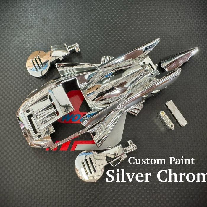 Jual Custom Strato Vector Body Set Chrome Mini4wd - Silver - Kota ...