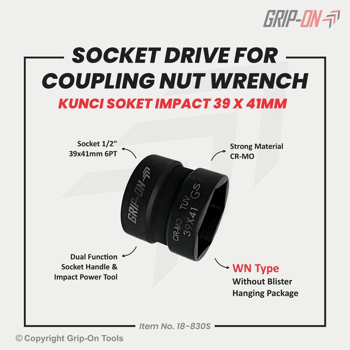 Jual MATA SHOCK IMPACT MUR CVT 39 X 41 - KUNCI SOK MUR KOPLING CVT 39X41 MM - Tanpa Packaging ...