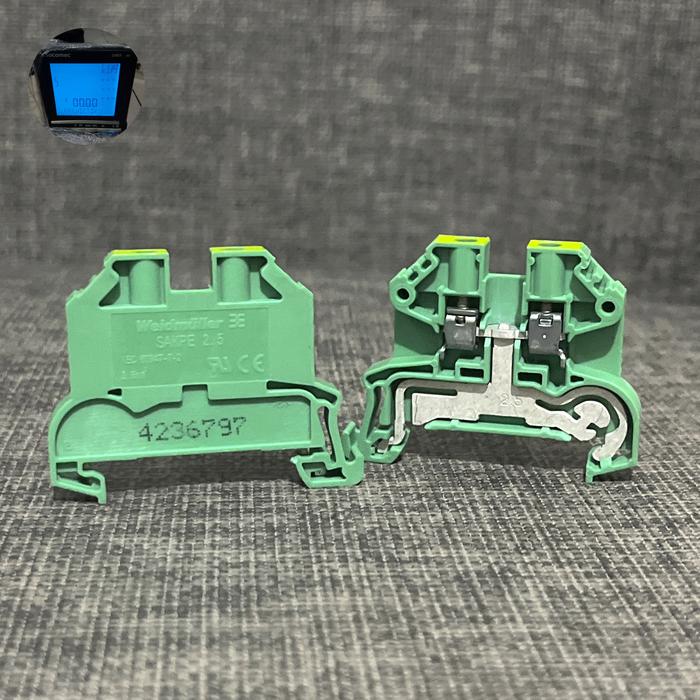 Jual SAKPE 2.5 Weidmuller 1124240000 Grounding PE Terminal Block 2,5mm ...