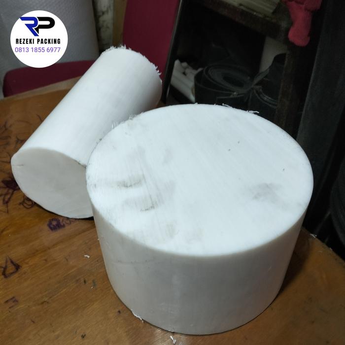 Jual ptfe teflon rod dia 200mm x 60mm - Jakarta Barat - rezeki packing ...