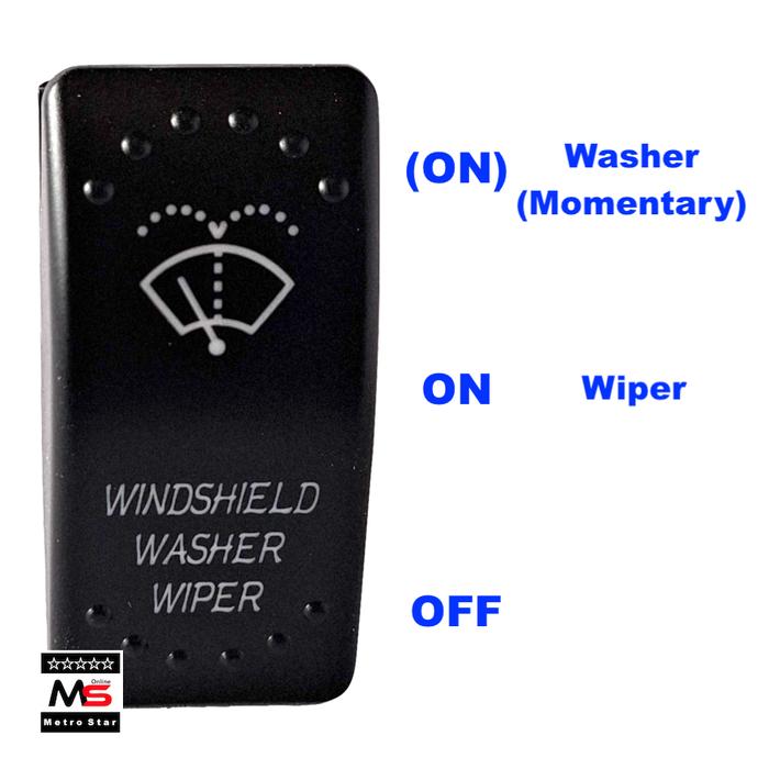 Jual Rocker Switch Saklar Wiper + Washer 6 Pin (ON)-ON-OFF - Driving ...