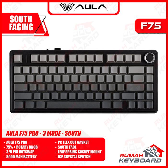 Promo Mechanical Keyboard - Aula F75 - 75% Compact - 3 Mode - Gaske ...