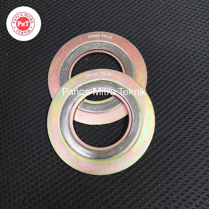 Jual 1-1/2" inch Spiral Wound Gasket PN16 Carbon Steel / SWG CS PN16 ...