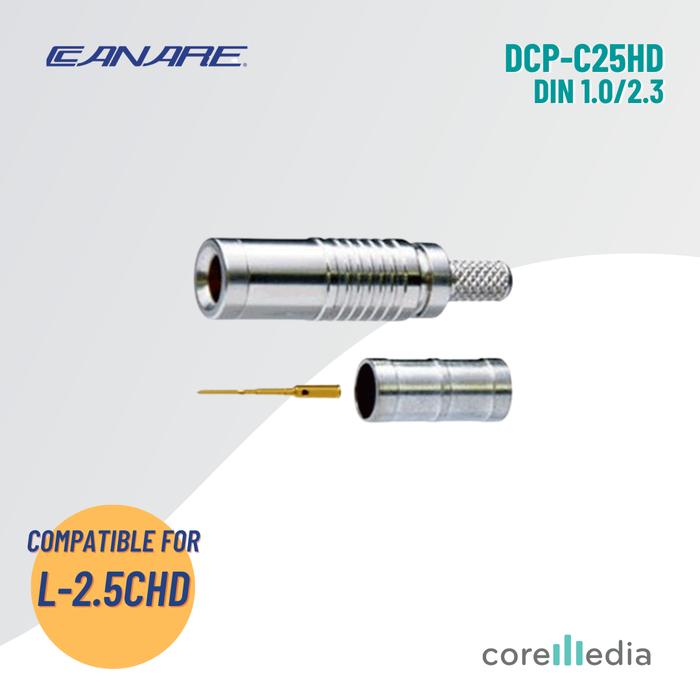 Jual Canare DCP-C25HD Mini Din SDI 1.0/2.3 Crimp Connector for L-2.5CHD ...