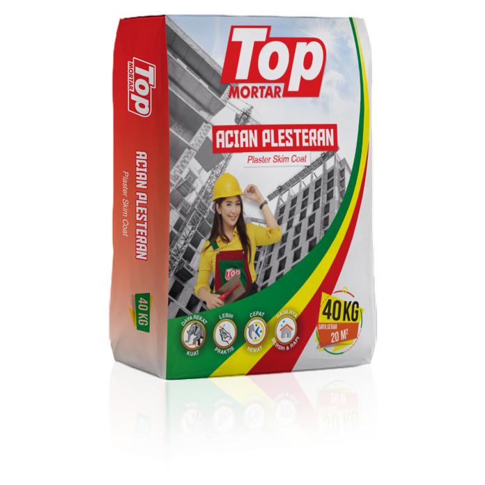 Jual Acian Plesteran Plaster Skim Coat Top Mortar 40 Kg - Abu-abu ...
