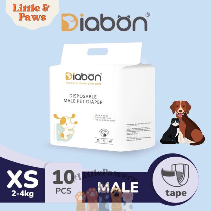Jual Diabon Disposable Male Pet Diaper Male Popok Jantan Premium Isi 10 ...