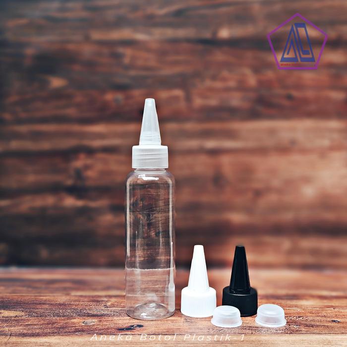 Jual Botol Tinta 100ml Pet Bening - Botol Kerucut 100ml Clear - Kab ...