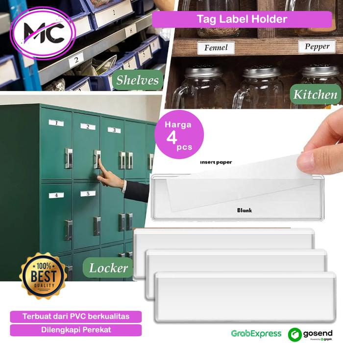 Jual Mika Label Display Harga Price Tag Transparan Mika Display Promo ...