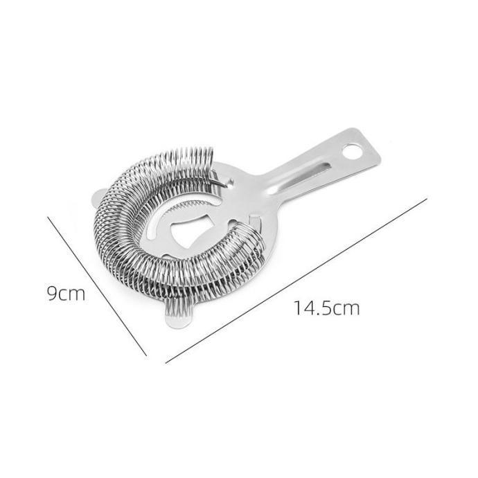Jual BAR STRAINER STAINLESS BARTENDER ICE STOPPER COCKTAIL SHAKER BAR ...