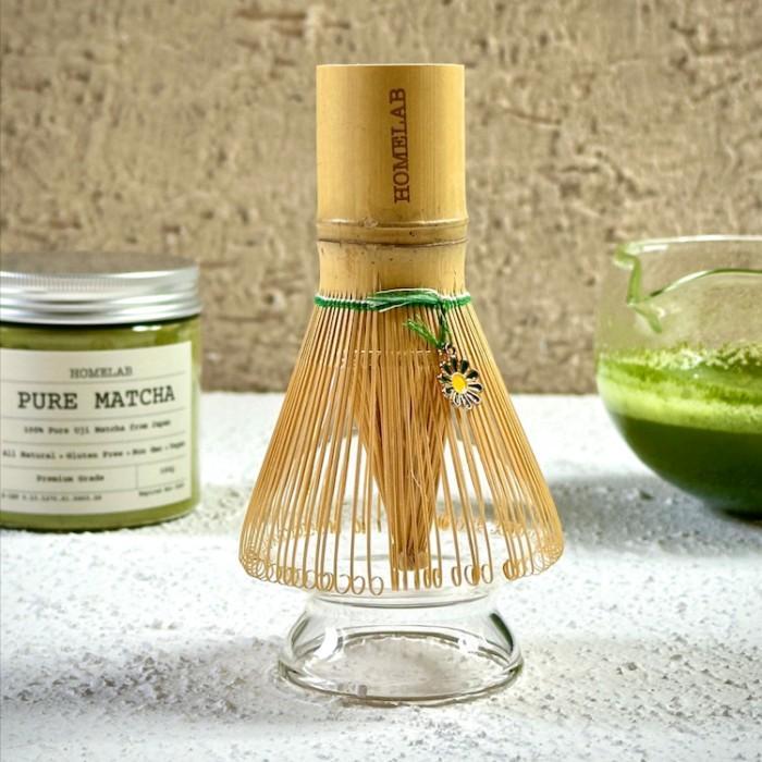 Jual Homelab Chasen / Matcha Whisk Golden Bamboo With Charm - Pengaduk ...