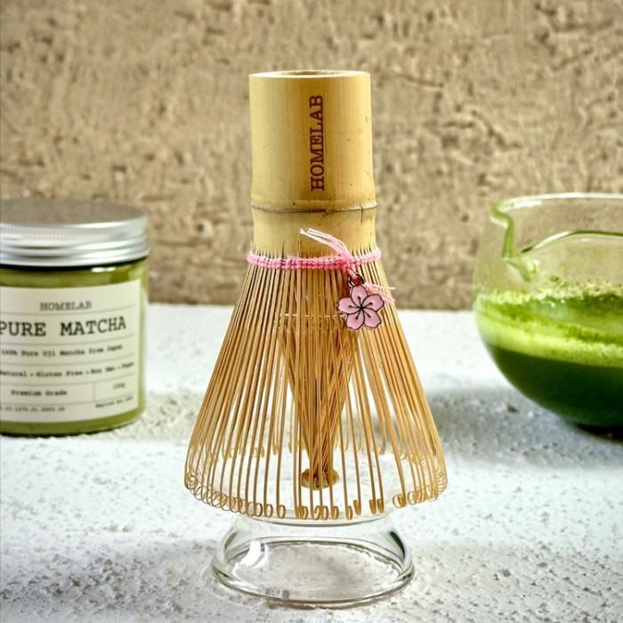 Jual Homelab Chasen / Matcha Whisk Golden Bamboo With Charm - Pengaduk ...