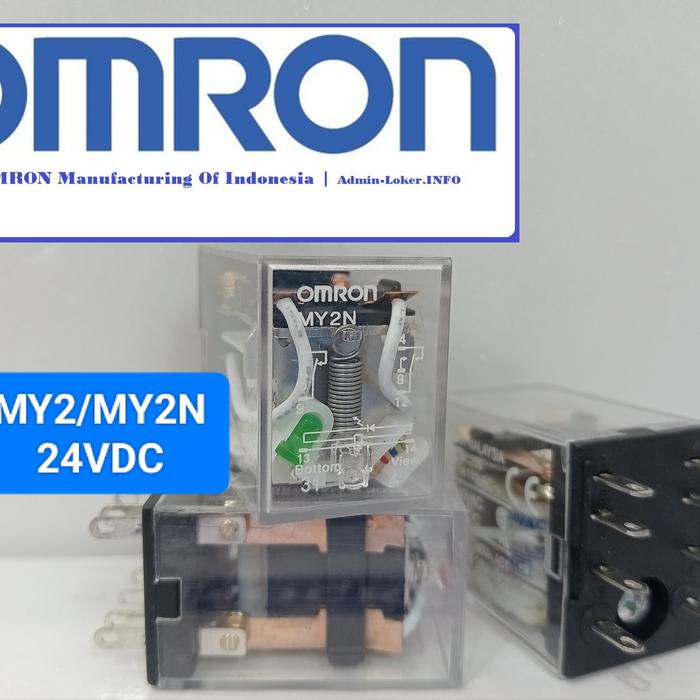 Jual relay Omron original my2n/my2 12vdc,24vdc,220vac 8kaki set socket ...