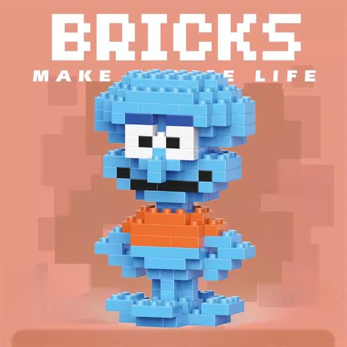 Promo DIY Susun Balok Blok Mini Kartun Bricks Donat Mainan Balok Nano ...