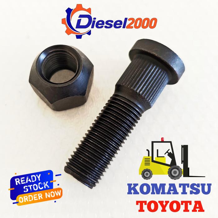 Jual BAUT RODA BELAKANG FORKLIFT 16mm X 50mm + Mur - Import - Jakarta ...