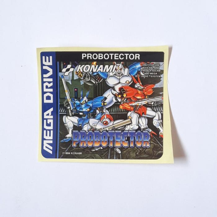 Jual Stiker Label Kaset Sega Probotector Cover Game Jadul Mega Drive ...