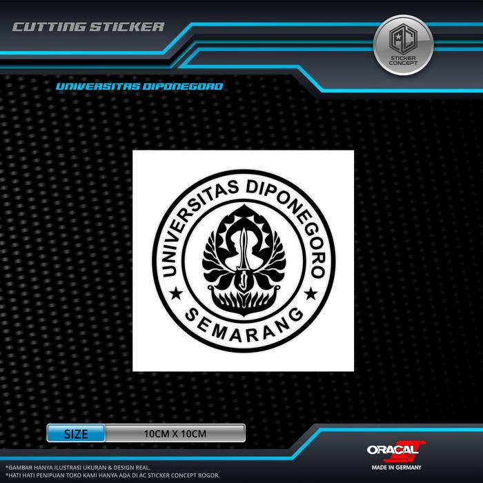 Jual Cutting Sticker Stiker Logo Universitas Diponegoro UNDIP Semarang ...