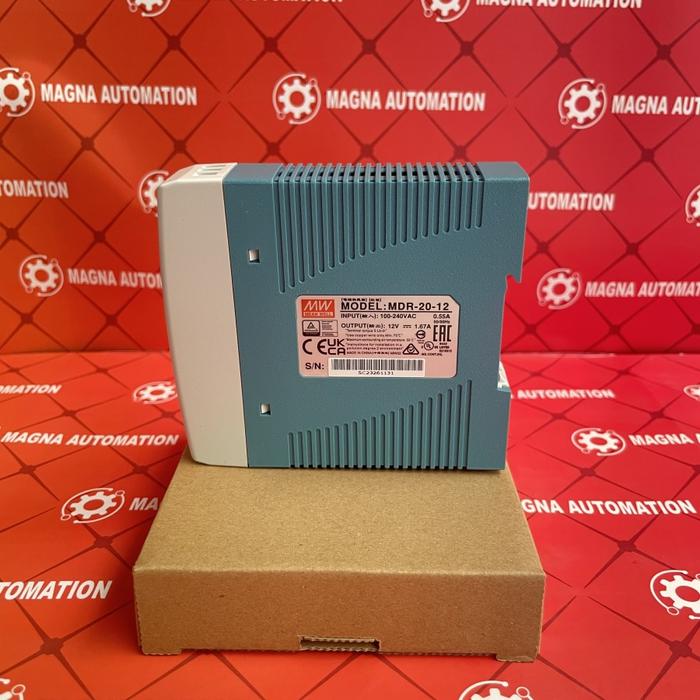 Jual MEAN WELL MDR-20-12 12V 1.67A MEANWELL POWER SUPPLY DIN RAIL SPB ...