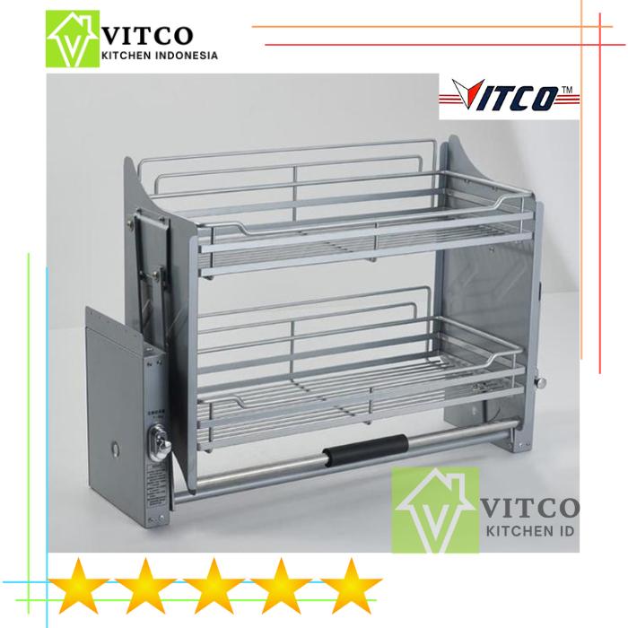 Promo VITCO Soft Close Pull Down Multipurpose Rack/Rak Tarik Dapur ...