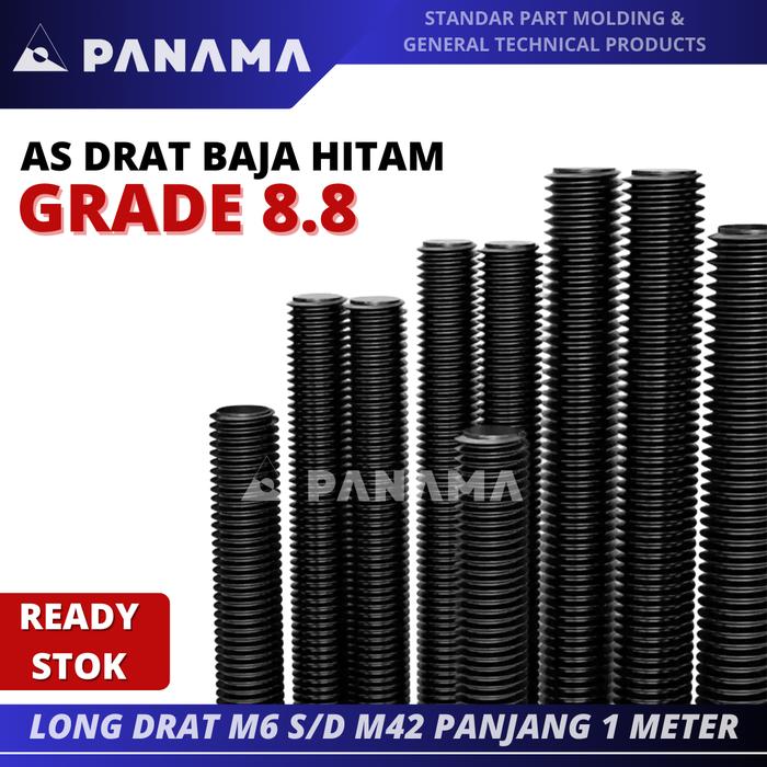 Jual As Drat Baja Grade 8.8 M8 M10 M12 M14 M16 M20 M22 M24 M30 M36 TAIWAN - M36X1000 MM ...