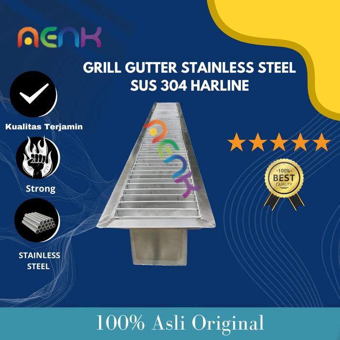 Jual GRILL GUTTER STAINLESS / TUTUP GOT / TUTUP SELOKAN / SARINGAN GOT ...