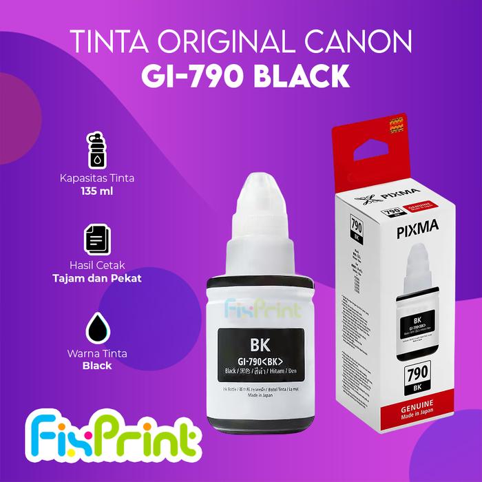 Promo Canon GI-790 GI790 GI 790 Black Cyan Magenta Yellow Tinta G2010 ...