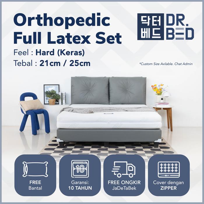 Promo [Custom Size] Fullset Kasur Orthopedic Latex DR.BED Cicil 0% 3x ...