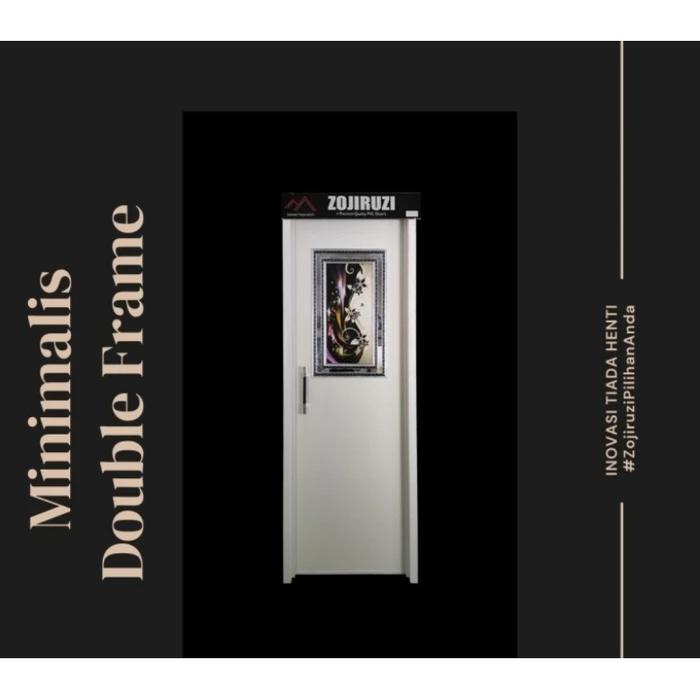 Jual ZOJIRUZI Pintu PVC Minimalis Double Frame, Modern Dan Minimalis ...