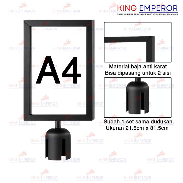 Jual Sign Frame A4 Signage Poster Aluminium / Papan Petunjuk Tiang ...