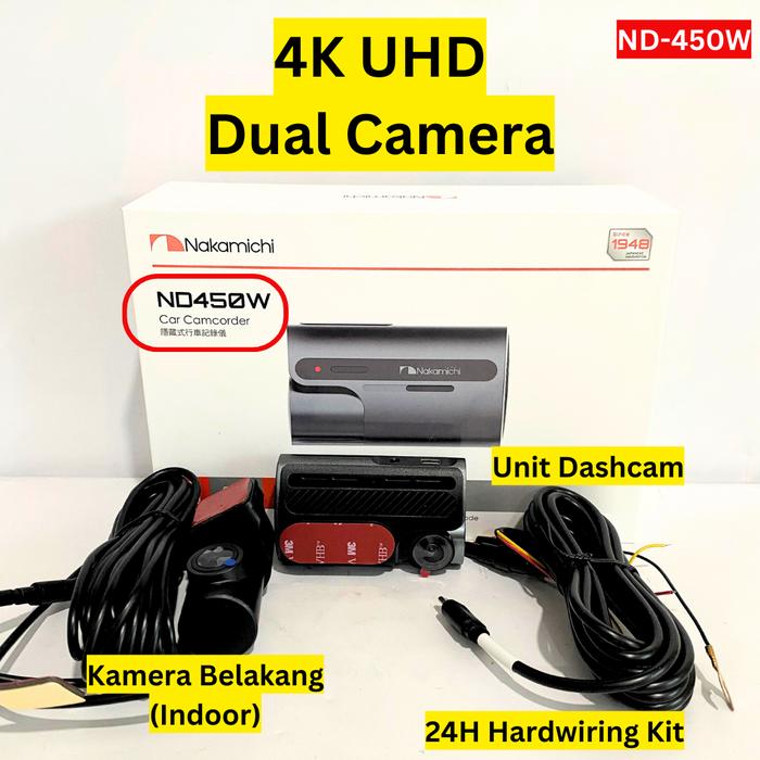 Promo Nakamichi Dashcam Mobil ND450W 4K UHD Dual Camera WLAN 24 Hour Parking Monitoring - Unit ...