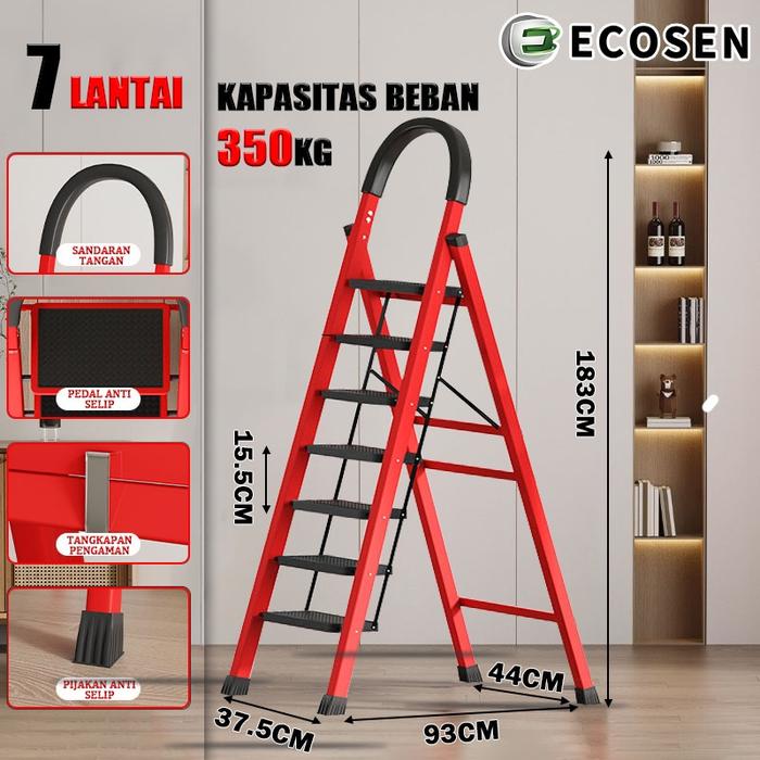 Jual Reaim Tangga 3/4/5/6/7Step tangga lipat aluminium 2meter Lipat ...