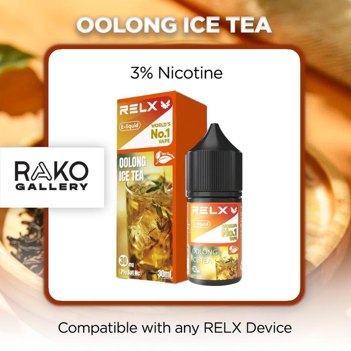 Jual RELX Liquid Salt Nic 30ml Pod All Flavors - Oolong Ice Tea ...