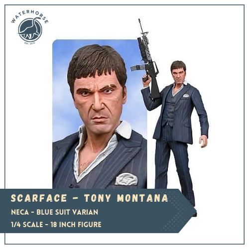 Jual Scarface - Tony Montana - Blue Suit - Neca 18 inch Action Figure ...