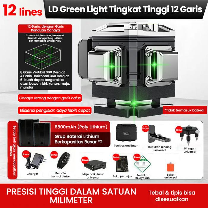Promo 4d 8/16 line digital meteranLaser level leveling laser level ...