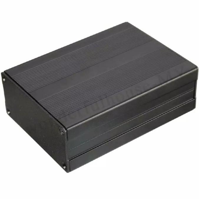 Jual DIY box alumunium aluminium kotak elektronik enclosure hitam ...