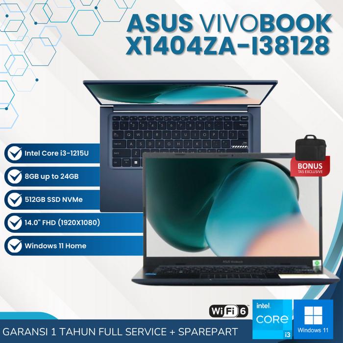 Jual ASUS VIVOBOOK X1404ZA-I38128 Gen 12 Intel Core i3-1215U 24GB/512GB SSD Intel UHD Graphics ...