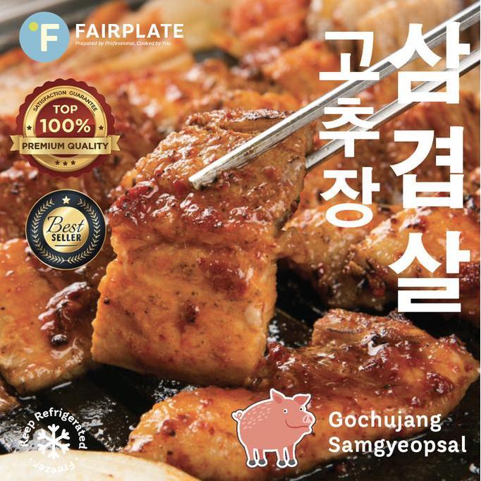 Jual Gochujang Samgyeopsal/Spicy Pork Belly/Korean BBQ/Frozen Ready to ...