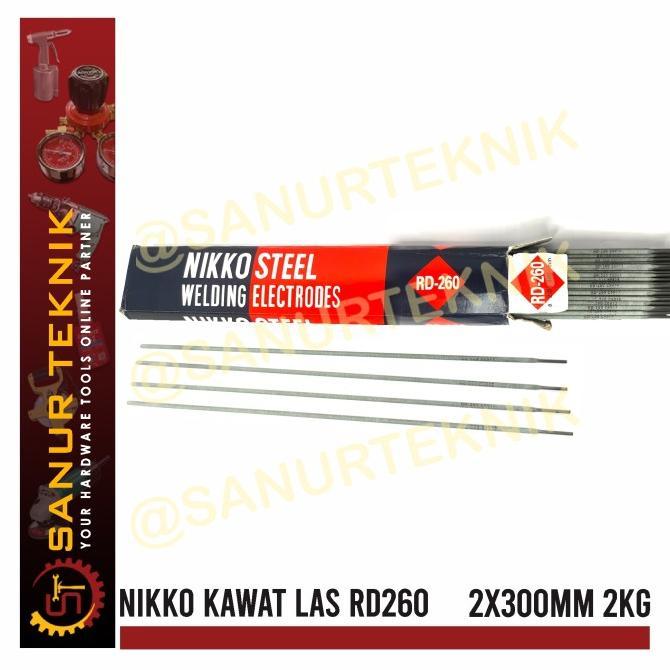 Jual NIKKO STEEL Welding Electrodes Kawat Las RD 260 RD260 2mm 2 mm (2 KG) - Kab. Karawang ...