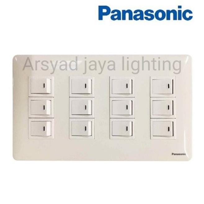 Jual Grid switch saklar 12 gang panasonic full color - Non inbodus ...