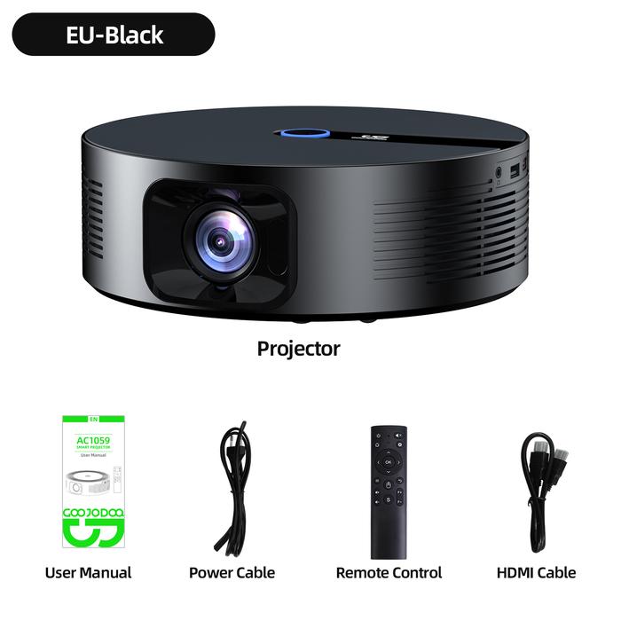 Promo GOOJODOQ Projector 1080p HD Optical Enclosed Disc Proyektor 200 ...