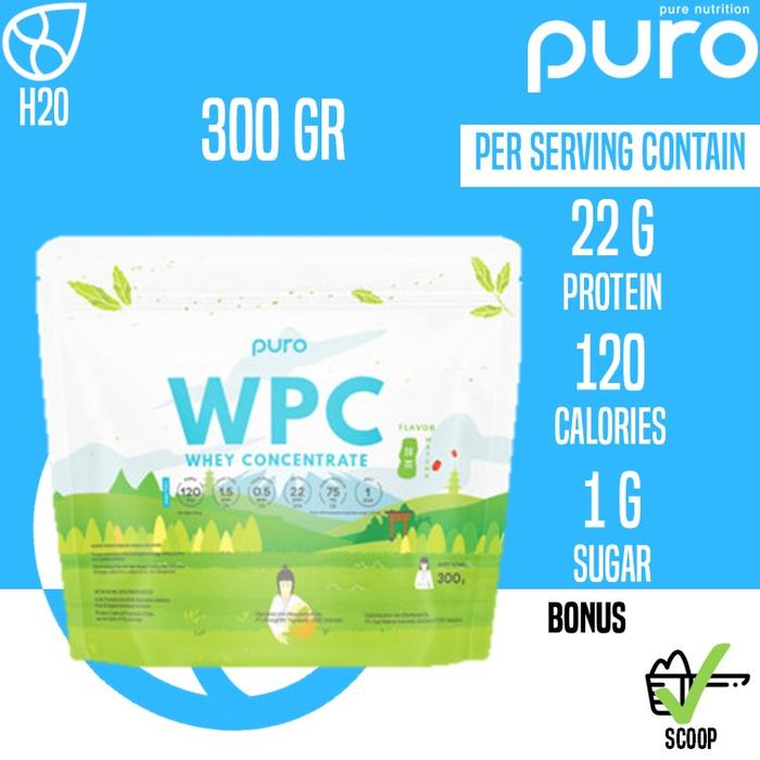 Jual PURO WPC Whey Protein Concentrate 300gr - Matcha - Jakarta Barat ...