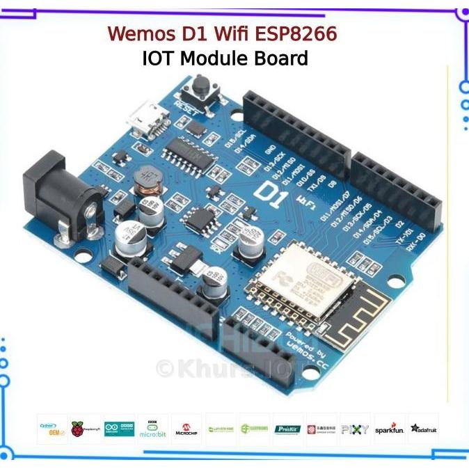 Jual Wemos D1 R1/ R2 / R3 / R32 Upgrade - Wifi ESP8266 IoT Module Board ...